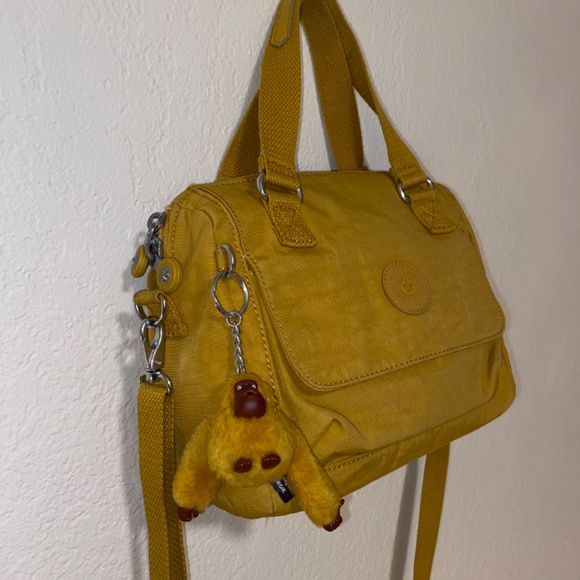 Bags | Kipling Yellow Crossbody Bag | Poshmark